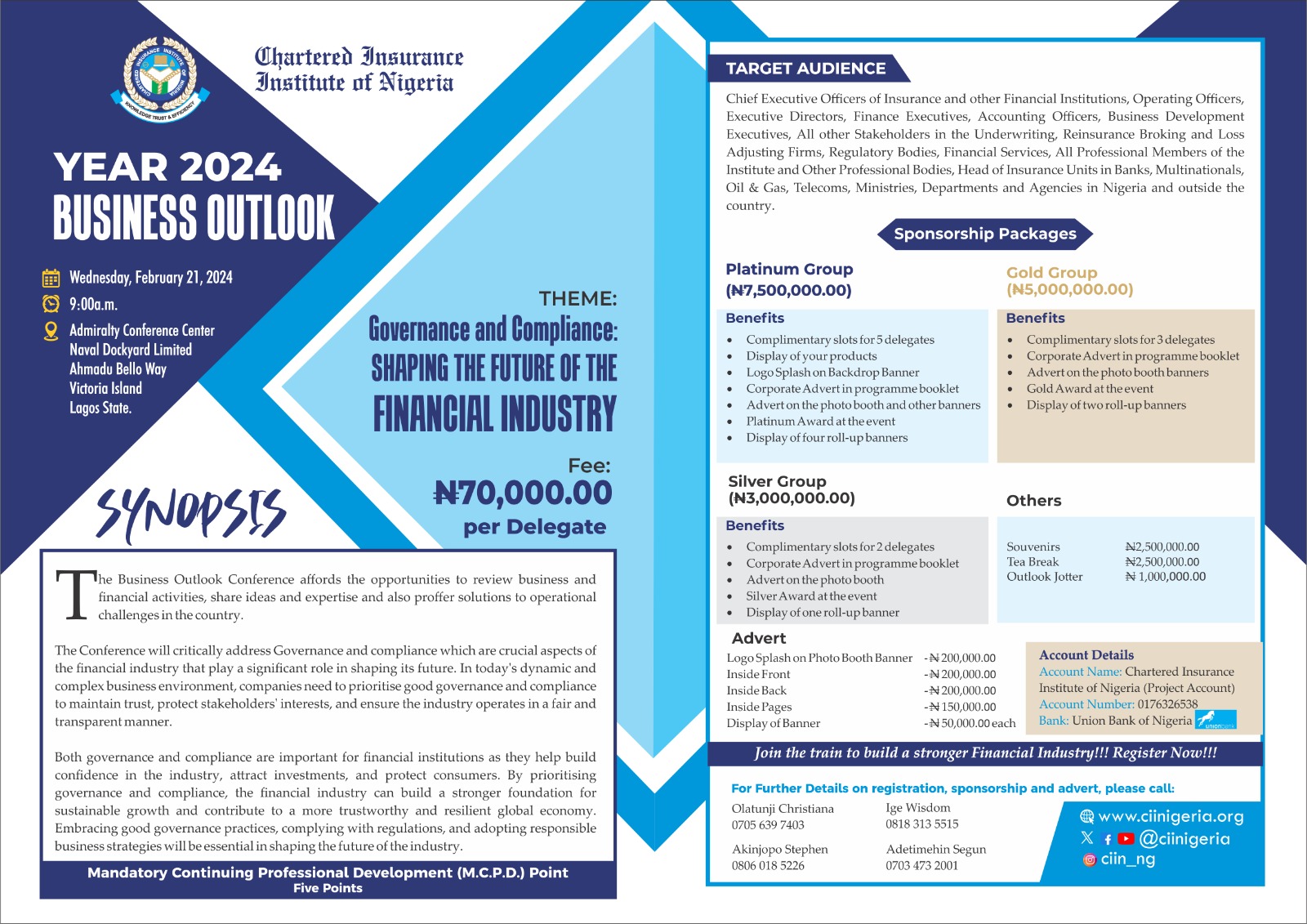 2024 BUSINESS OUTLOOK - CHARTERED INSURANCE INSTITUTE OF NIGERIA