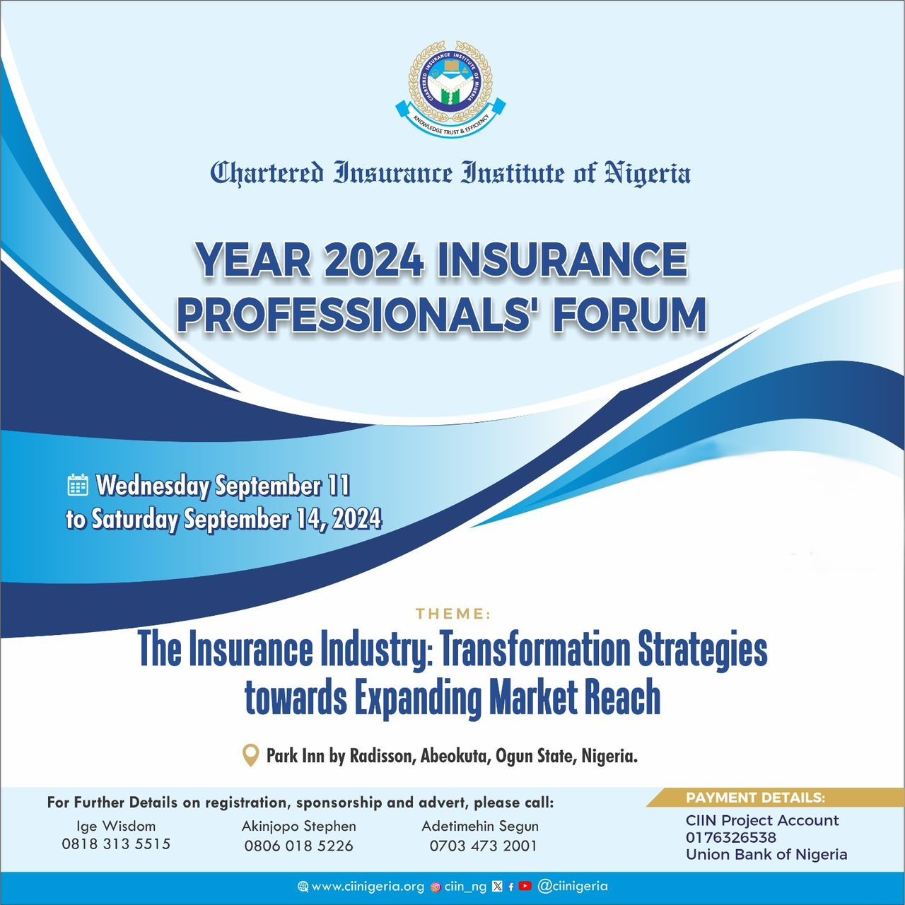 2024 INSURANCE PROFESSIONALS' FORUM - CHARTERED INSURANCE INSTITUTE OF ...